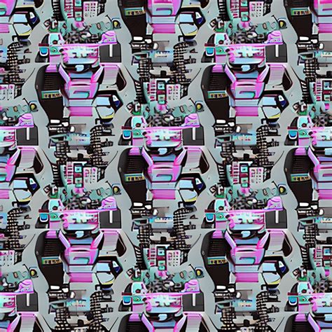 Feminine Robot Cyberpunk Pattern · Creative Fabrica Feminine Robot Cyberpunk Pattern · Creative Fabrica