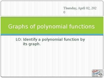 Graphs Of Polynomial Functions By Maths Support Centre TPT