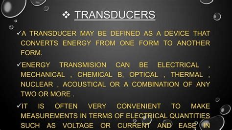Piezo Electric Transducer PPT