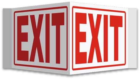 Exit Left Arrow Sign A5241 By SafetySign Com