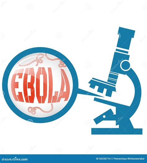 Microscope With Ebola Virus Stock Vector Illustration Of Sign Grunge