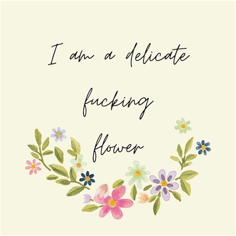 Delicate Fucking Flower Svg Etsy