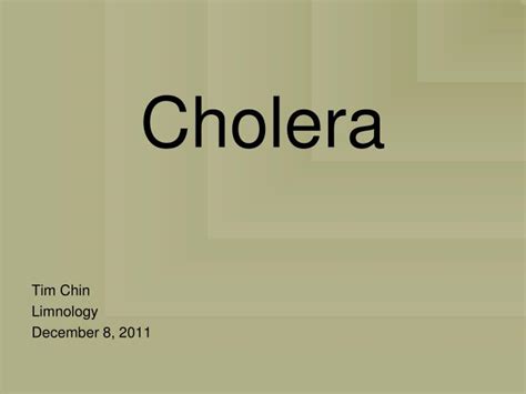 Ppt Cholera Powerpoint Presentation Free Download Id2975187