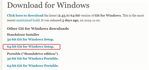 在windows系统上安装git Git的过程记录portable Thumbdrive Edition Csdn博客