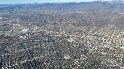 Aerial View Of Burbank Ca Backiee