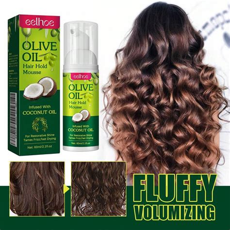 Olive Oil Hair Styling Mousse Curly Hair Styling Moisturizing Protection Curl Styling Long