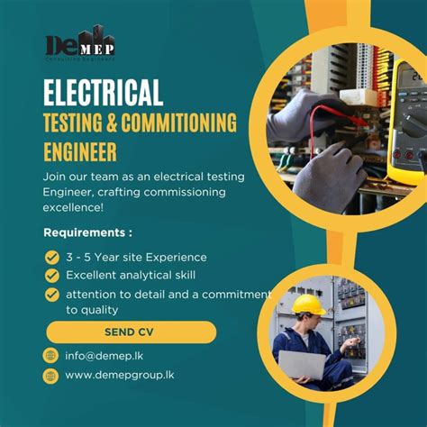 Electrical Engineer Testing And Commissioning Jobseekerlk