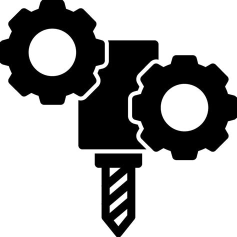 Cnc Machine Glyph 40886555 Vector Art At Vecteezy