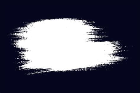 흰색 잉크 브러시 스트로크 프레임 프리미엄 벡터