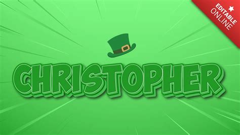 Christopher Irish Text Effect Generator