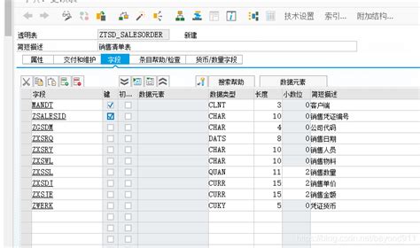 abap如何通过se11创建自定义数据库表 abap 數據庫表創建 csdn博客