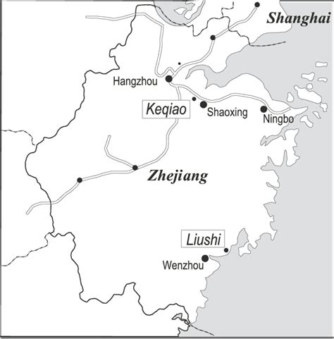 Location Map Keqiao And Liushi Download Scientific Diagram