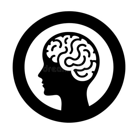Vector Bold Brain Icon For Science And Tech Themes Stock Vector
