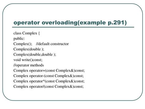 Ppt Operator Overloading Powerpoint Presentation Free Download Id3484284