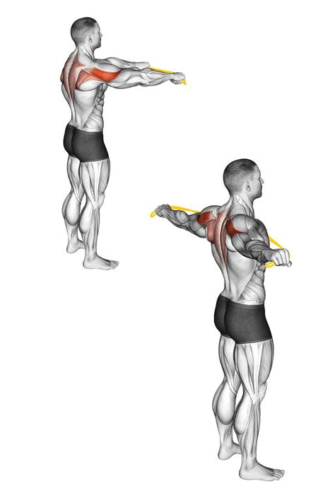 Band Pull Apart Exercise For Strong Healthy Shoulders Resistance Band Training Resistance