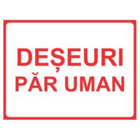 Sticker Decorativ Indicator Deseuri Par Uman X Cm A Emag Ro