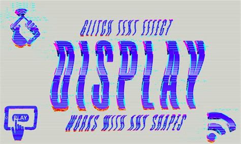 Premium Vector Glitch Text Effect Generator Graphic Styles Mockup