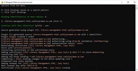 Setup With Ssltls Certificates In Iis Using Winacme — Blogs