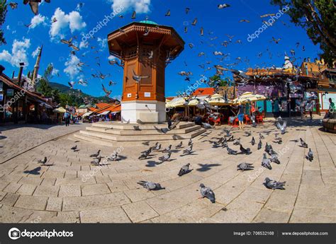 Bascarsija Sarajevos Old Bazaar Historical Center City Built 15th