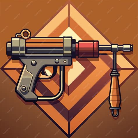 Grappling Hook Gun Vector Design White Background Premium Ai Generated Vector