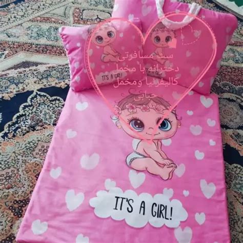 خرید و قیمت ست تشک و لحاف نوزادی طرح چاپ دخترانه از غرفه هنرهای دستی پرپری