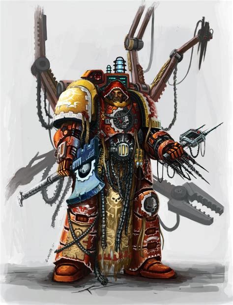 Techmarine Art By Gwayne Li 40k Gallery Warhammer Warhammer