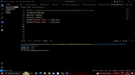 Sai Ram On Linkedin Codingchallenge Pythonprogramming Builtinfunctions Maxandmin