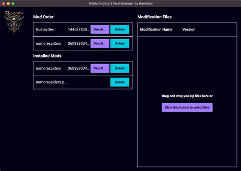 Can T Activate Mods Issue Mkinfrared Baldurs Gate Mod Manager GitHub