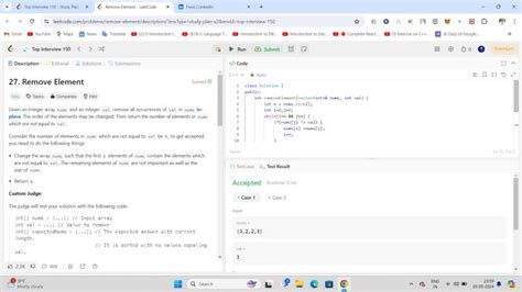 Day 3 Of 100daysofcodechallange Remove Element Problem Ritik Kumar