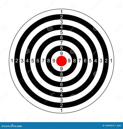 Target With Gun Vector Shooting Range Illustration 102220103