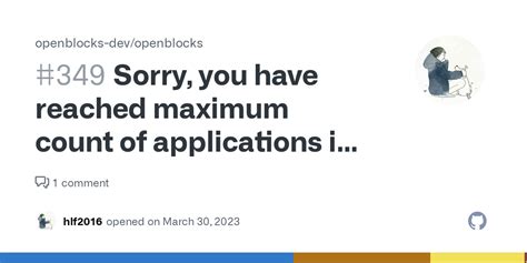 Sorry You Have Reached Maximum Count Of Applications In Current Workspace · Issue 349