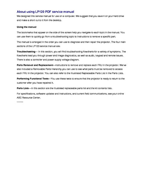 Infocus Lp120 Service Manual Download Schematics Eeprom Repair Info For Electronics Experts