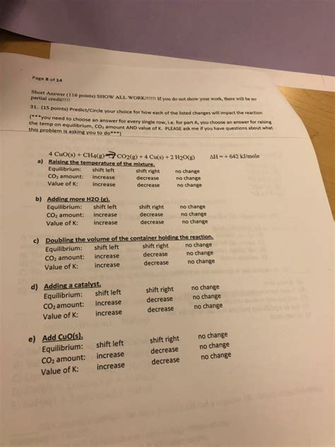 Solved Page 8 Of 14 Short Answer 116 Points SHOw ALL Chegg Com