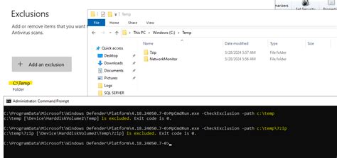 antimalware policies folder exclusions and it s subfolder microsoft qanda