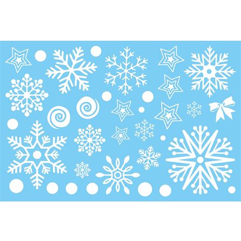 Рождественская наклейка на окно наклейки с Санта Клаусом и снежинками зимние Наклейки на стены