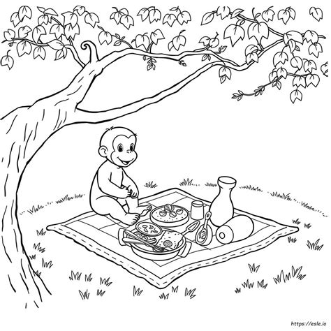 Curious George Coloring Pages Online