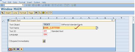 Standard Text Element In Script SAPCODES