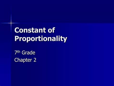 PPT Constant Of Proportionality PowerPoint Presentation Free Download ID