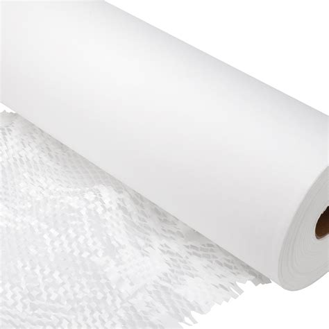 Honeycomb Protective Paper Wrap Roll Mm X M White Stanley Packaging