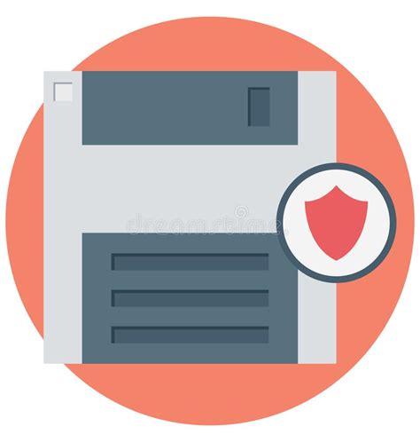 Data Protection Color Isolated Vector Icon That Easily Can Be Modified And Edit Stock