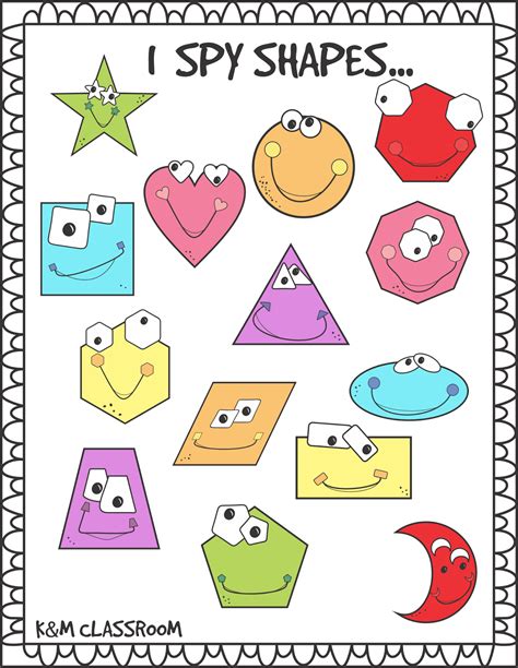 I Spy Shapes Educational Resources Picstank