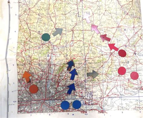 Rare Ww2 Battle Of Britain Period R A F Operations Room Plotting