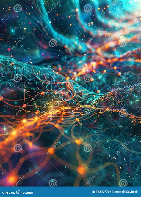 An Abstract Illustration Of A Neural Network Showcasing Interconnected Nodes And Pathways