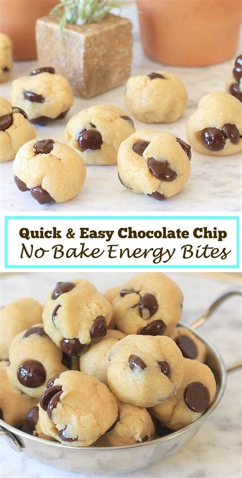 Quick And Easy Chocolate Chip No Bake Energy Bites