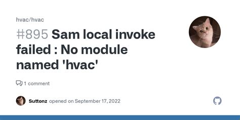 Sam Local Invoke Failed No Module Named Hvac · Issue 895 · Hvac