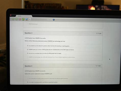 Solved LO Explain How CRISPR Cas Works Which Of The Chegg