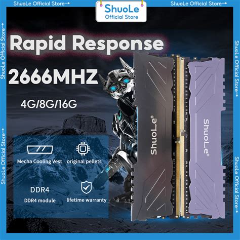 shuole memory ddr4 2666mhz 8gb 16gb 4000 16gb desktop computer memory