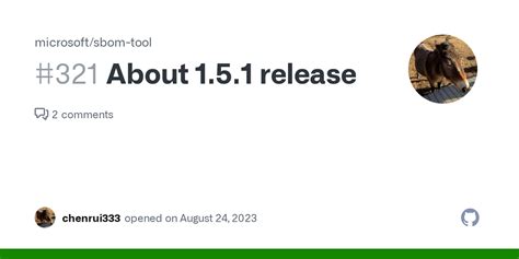 About Release Issue Microsoft Sbom Tool GitHub