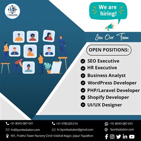 Liyan It Solution On Linkedin Urgentopening Seoexecutive