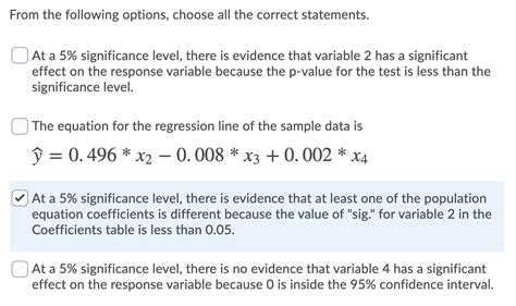 Solved A Study Investigates How A Response Variable Is